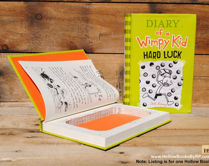 Book Safe - Diary of a Wimpy Kid - Hard Luck Book 8 - Hollow Book - Etsy