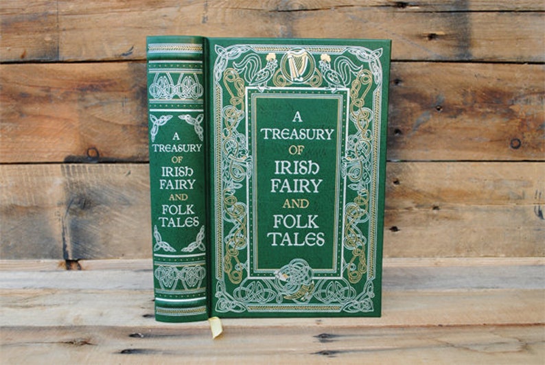 Hollow Book Safe Irish Fairy and Folk Tales Green Leather | Etsy