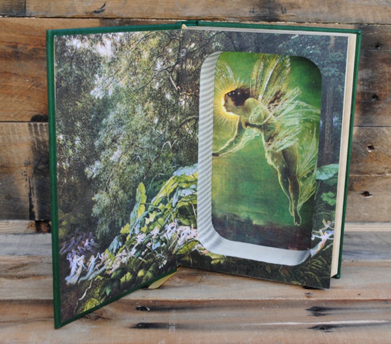 Hollow Book Safe Irish Fairy and Folk Tales Green Leather | Etsy