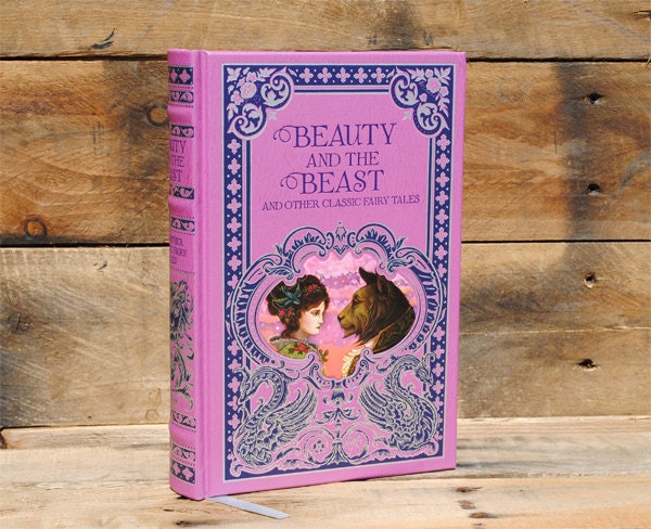 Hollow Book Safe - Beauty and the Beast - Pink Leather Bound (FS59S) - Etsy