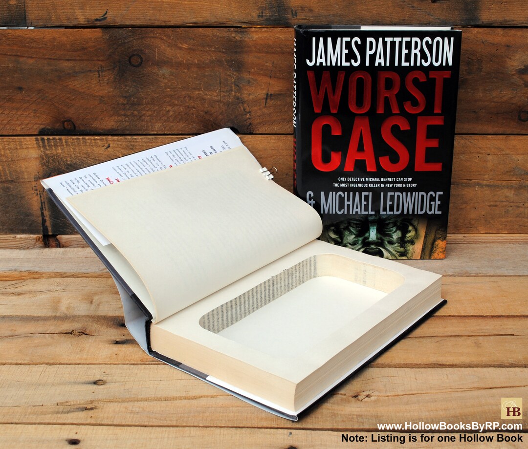 Hollow Book Safe - James Patterson - Worst Case - Hollow Secret Book - Etsy