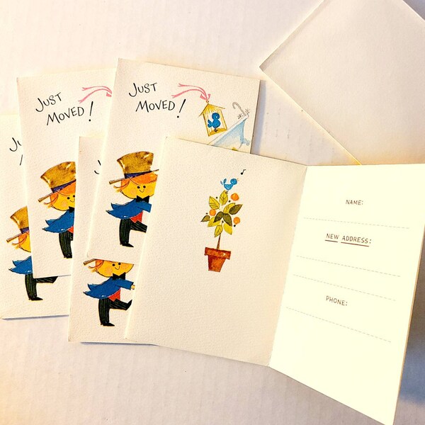 Just Moved Cards - Etsy