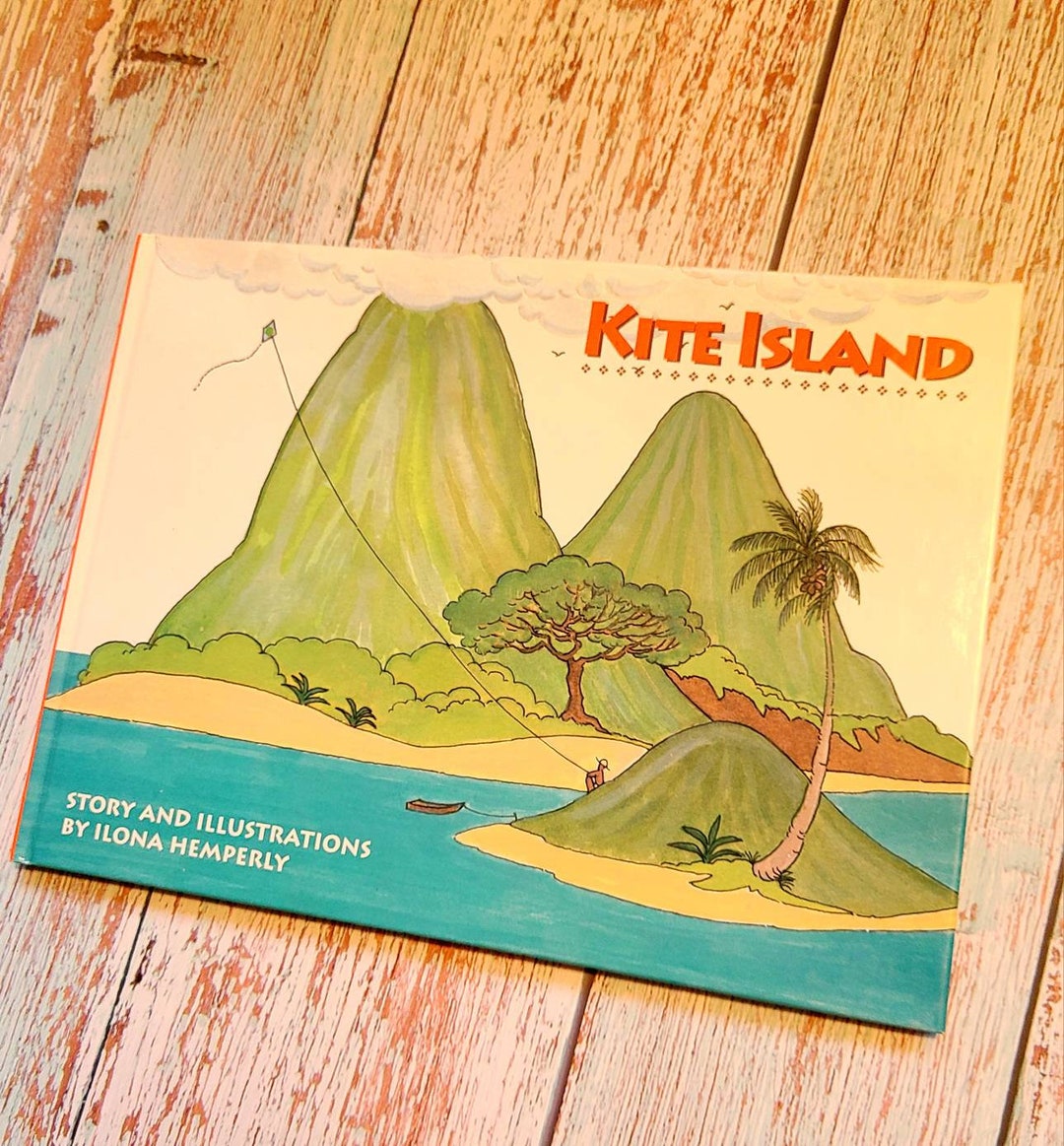 Signed kite Island Hardcover Picturebook by Ilona - Etsy