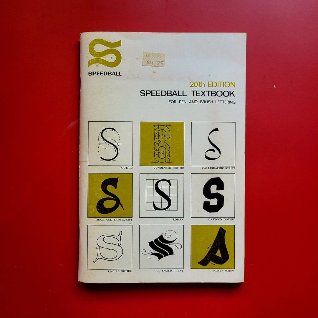 Speedball Textbook 20th Edition. 1972. Lettering. Crafts. - Etsy