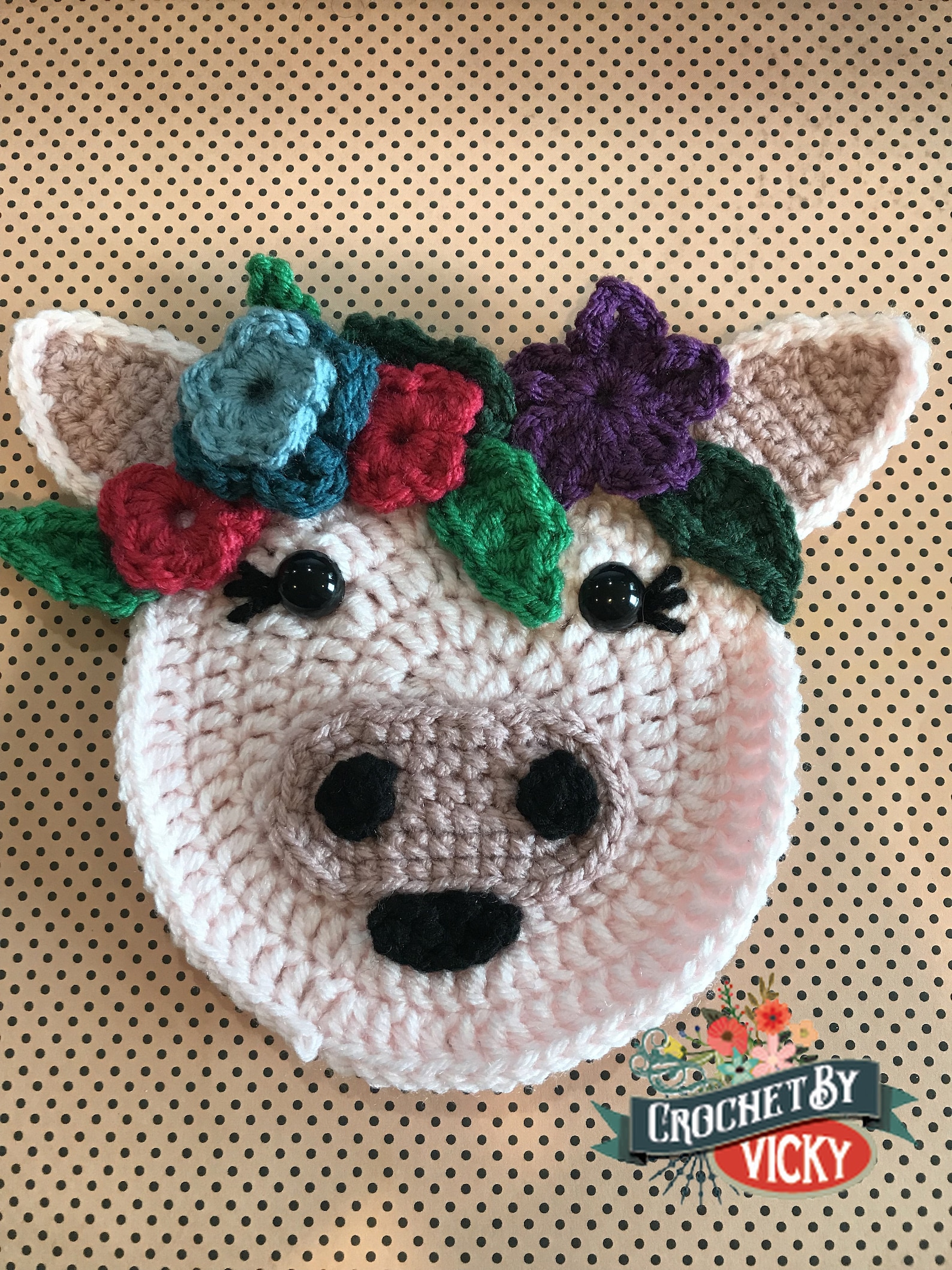 CROCHET PATTERN, PDF, Boho Pig, Applique, Crochetbyvicky - Etsy