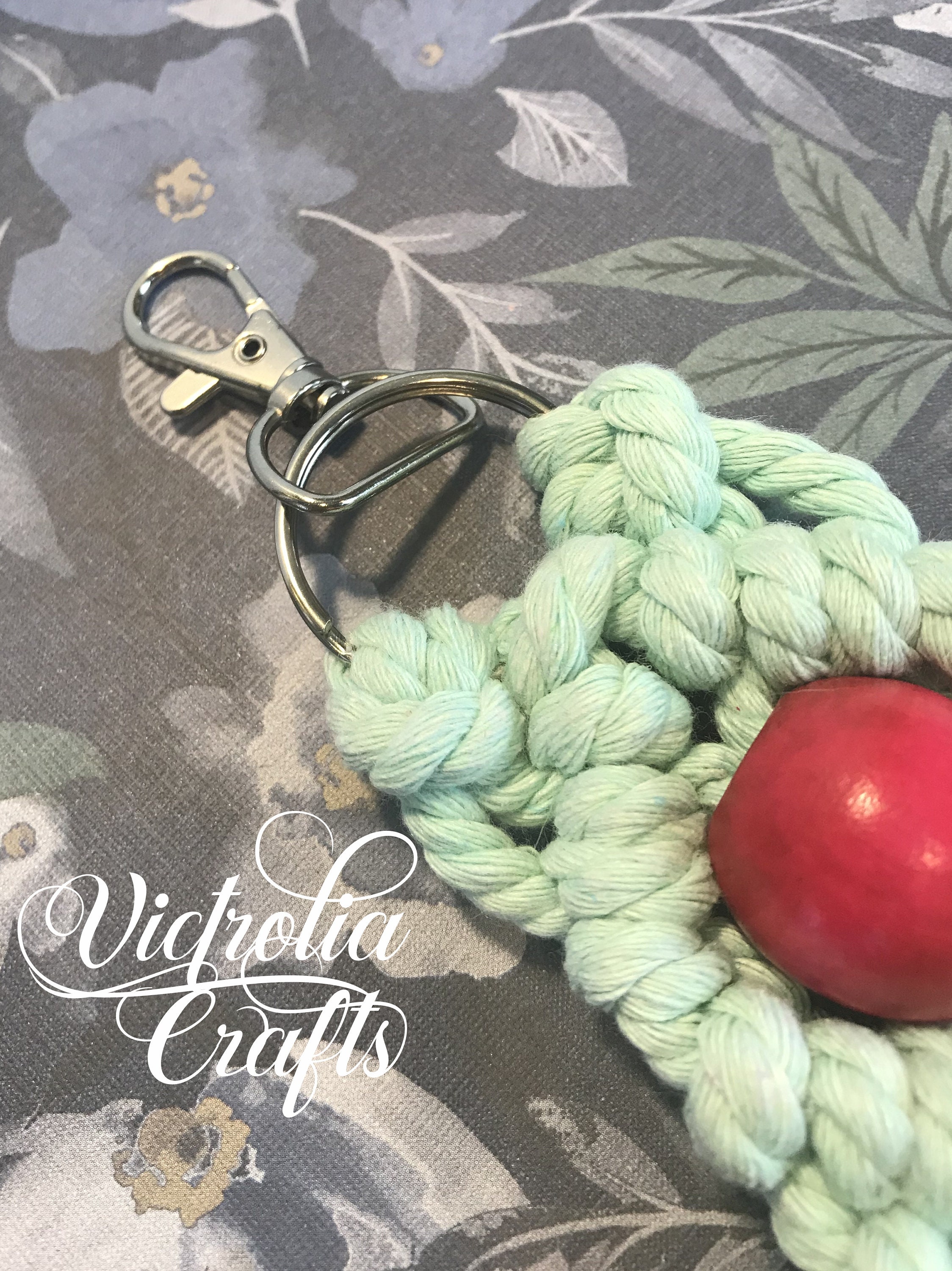 Macrame Keychain Macrame Key Fob Macrame Purse Fob Macrame Accessory ...