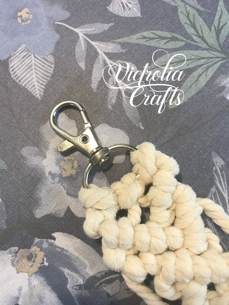 Macrame Keychain - Macrame Key Fob - Macrame Purse Fob - Macrame ...