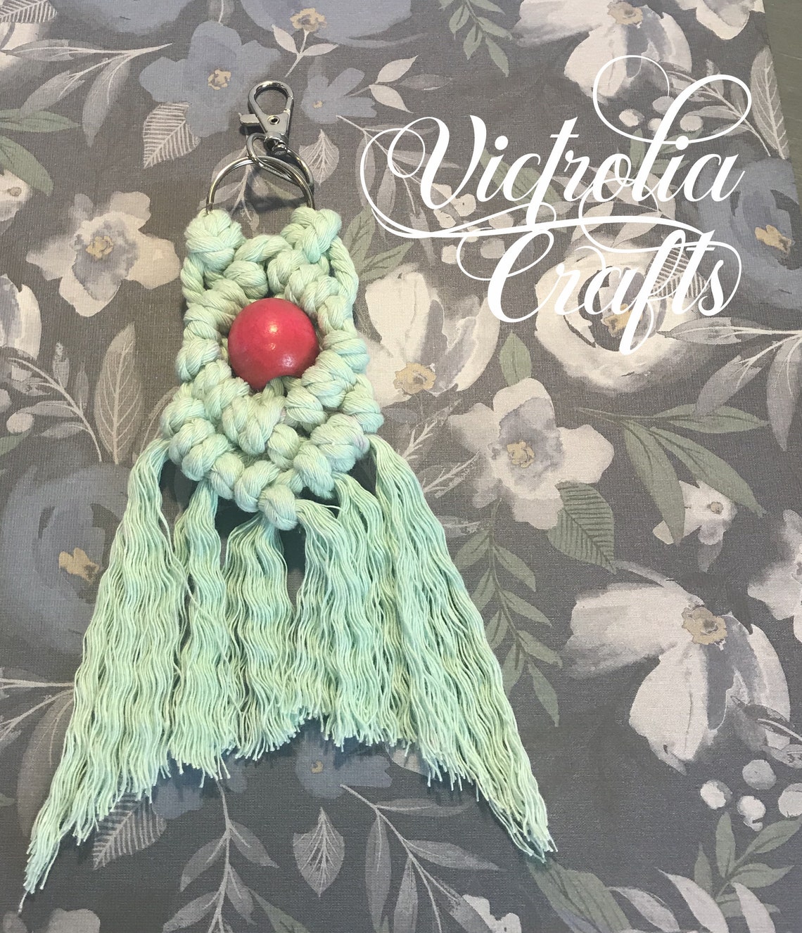 Macrame Keychain Macrame Key Fob Macrame Purse Fob Macrame Accessory ...