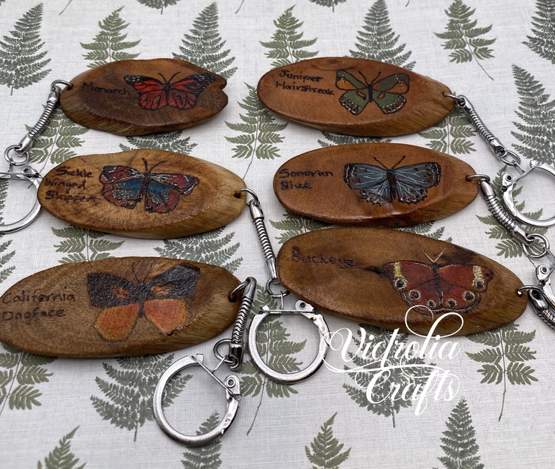 Pyrography Keychain - Pyrography Key Fob - Pyrography Purse Fob ...