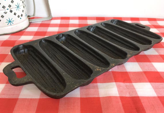 Cast Iron Corn Mold Corn Fritter Stick Bread Mold Marked 7C D | Etsy