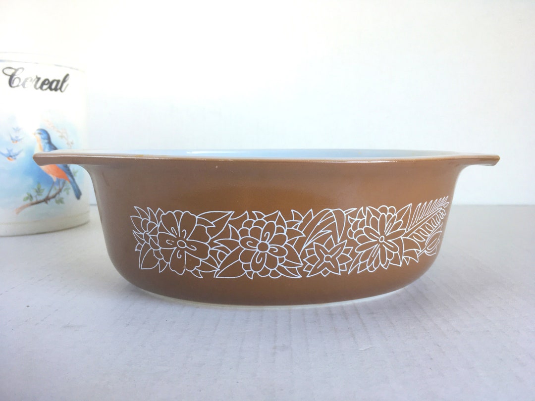 Pyrex Woodland Casserole 043/ Pyrex Woodland Dish/pyrex Woodland 043 / ...