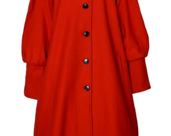 Vintage 80s Coat Lady Suzette Avant Garde Victorian Balloon Vintage 80s Coat Lady Suzette Avant Garde Victorian Balloon