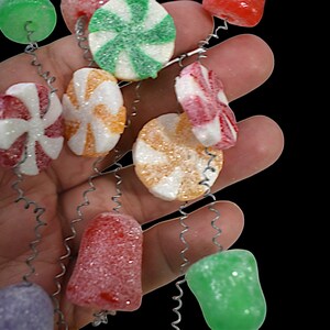 Vintage Candy Ornaments 60s Candyland Sugared Gum Drops Starlight ...