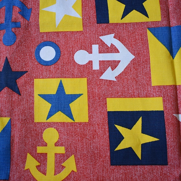 1950s Red Fabric - Etsy