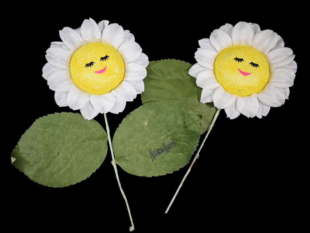 Vintage Flower Picks RARE 50s Neiman Marcus Large Smiling Face ...