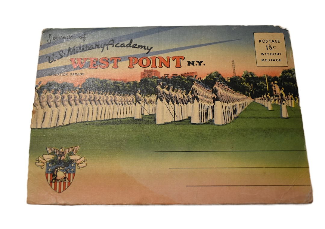 Vintage 30s Postcard West Point Souvenir Tourist Accordion Fold Out ...