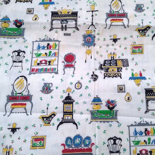 50s Fabric - Etsy