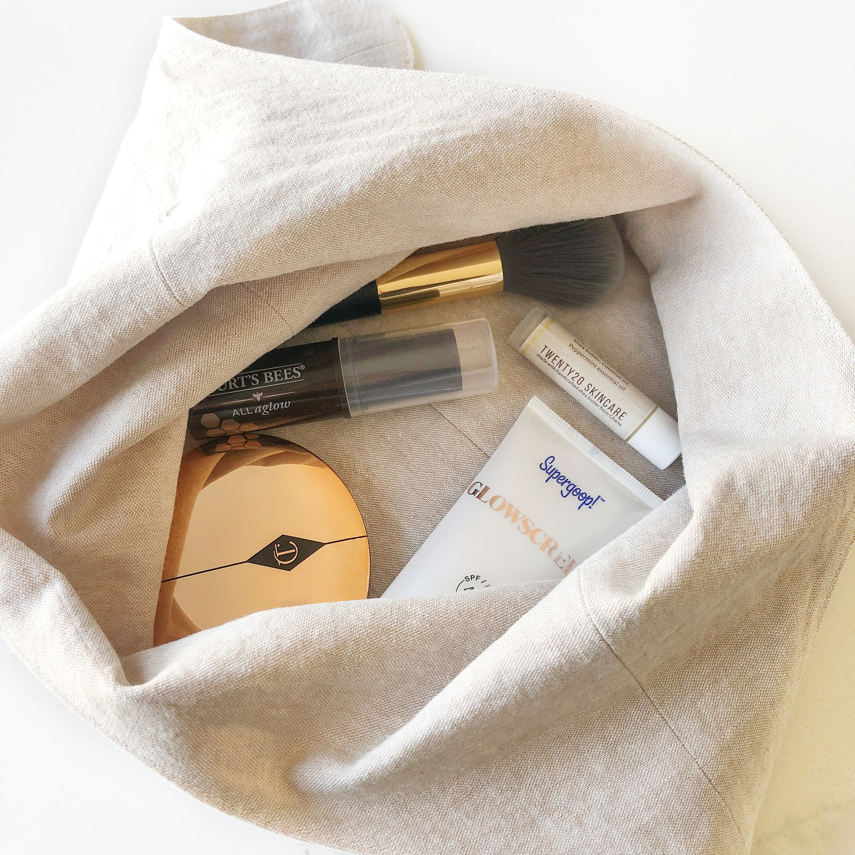 PDF Sewing Pattern Minimalist Linen Makeup Bag, Commercial Use ...