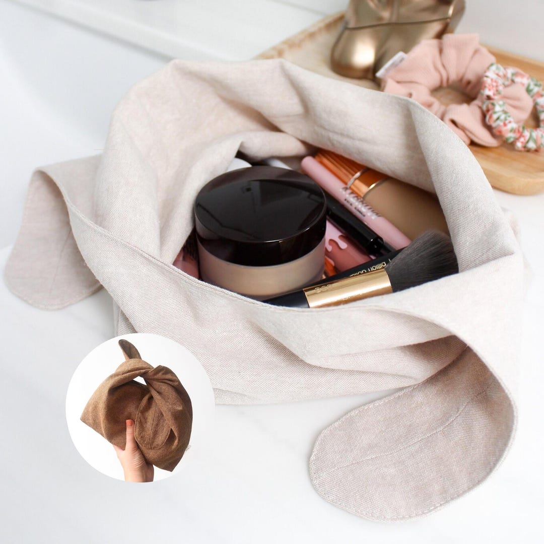 PDF Sewing Pattern - Minimalist Linen Makeup Bag, Commercial Use ...