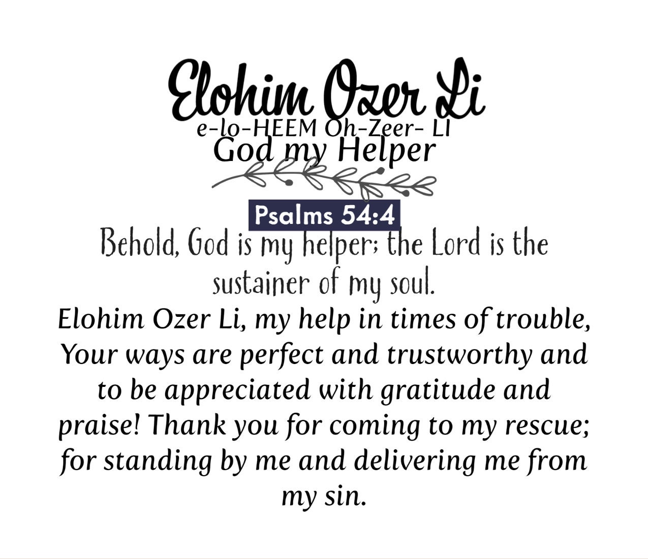 Names of God Prayer Cards - Etsy