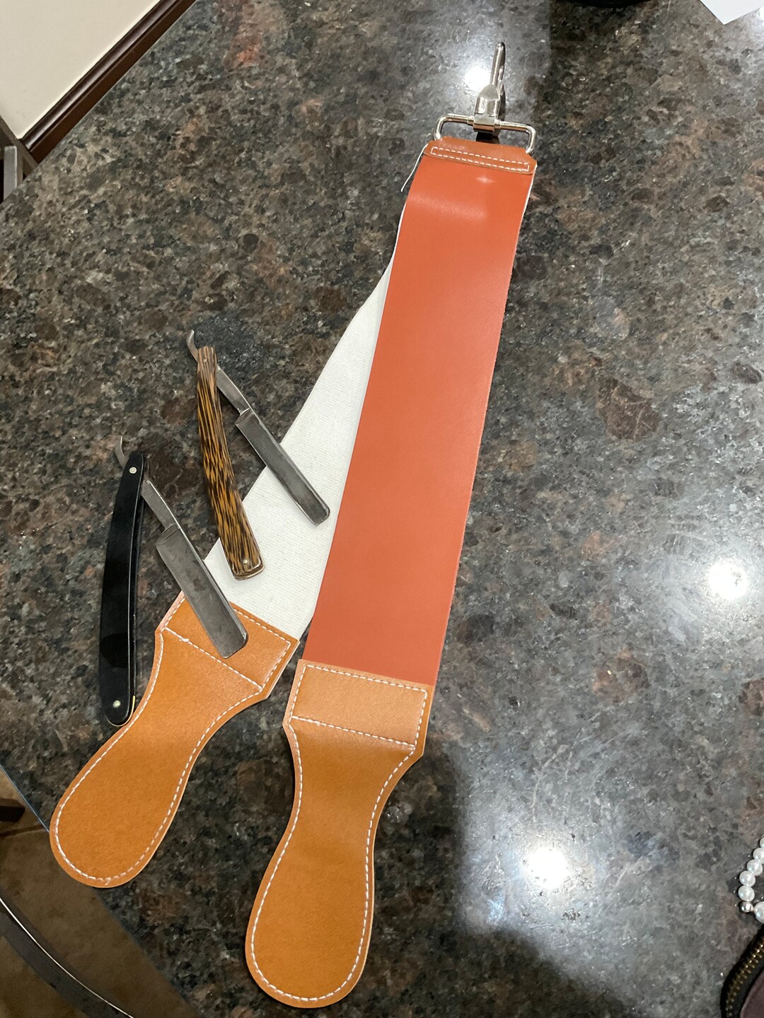 Vintage 2 Straight Razors and Strop - Etsy