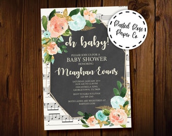 Music Baby Shower | Etsy