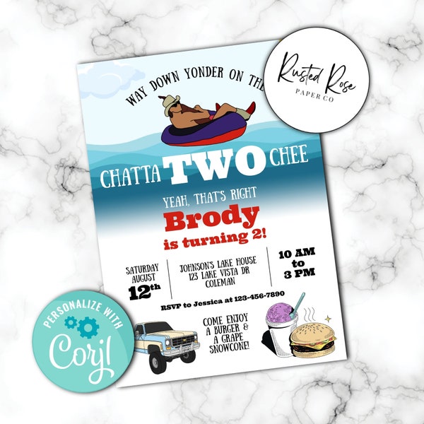 Alan Jackson Birthday Invitation - Etsy