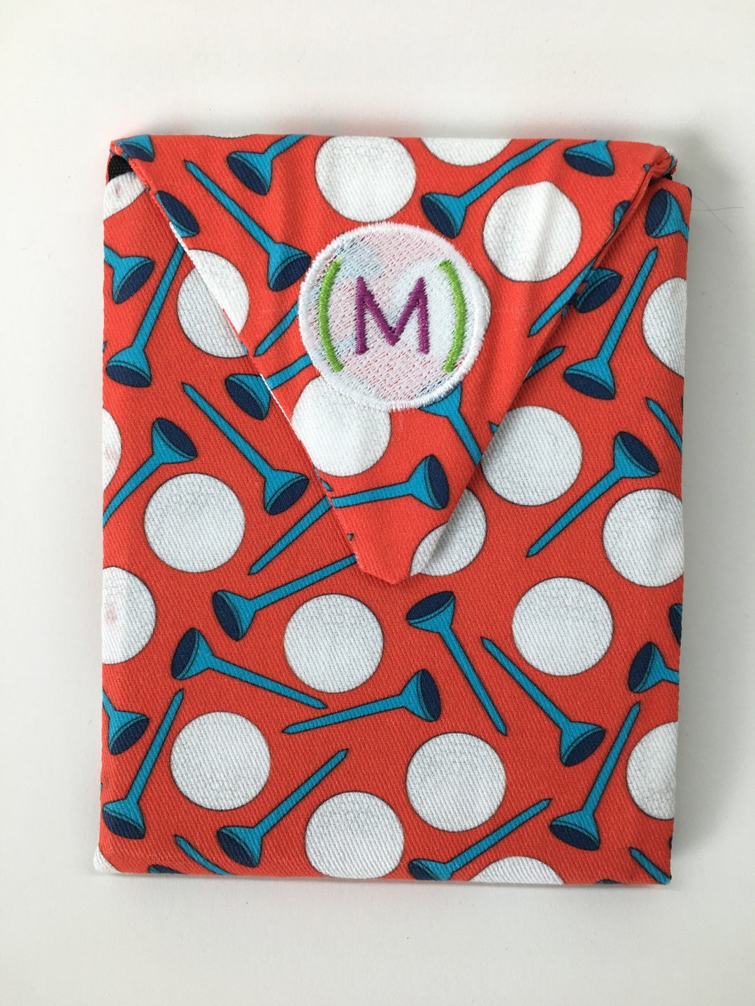 Golf Ball Marker Wallet/balls and Tees, Red-orange, V.2 - Etsy