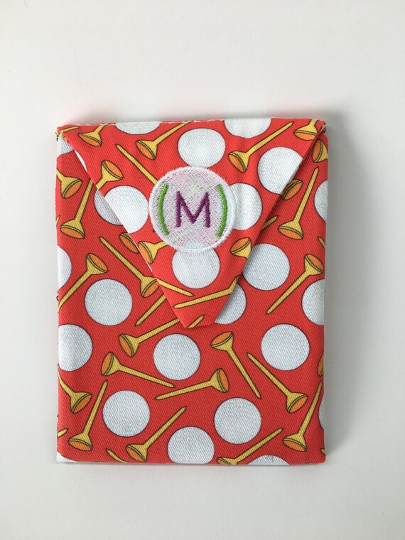 Golf Ball Marker Wallet/balls and Tees Orange/yellow V.2 - Etsy