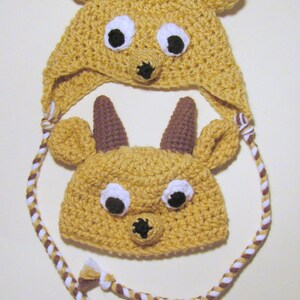 Goat Hat With or Without Earflaps PDF Crochet Pattern Newborn to Adult ...