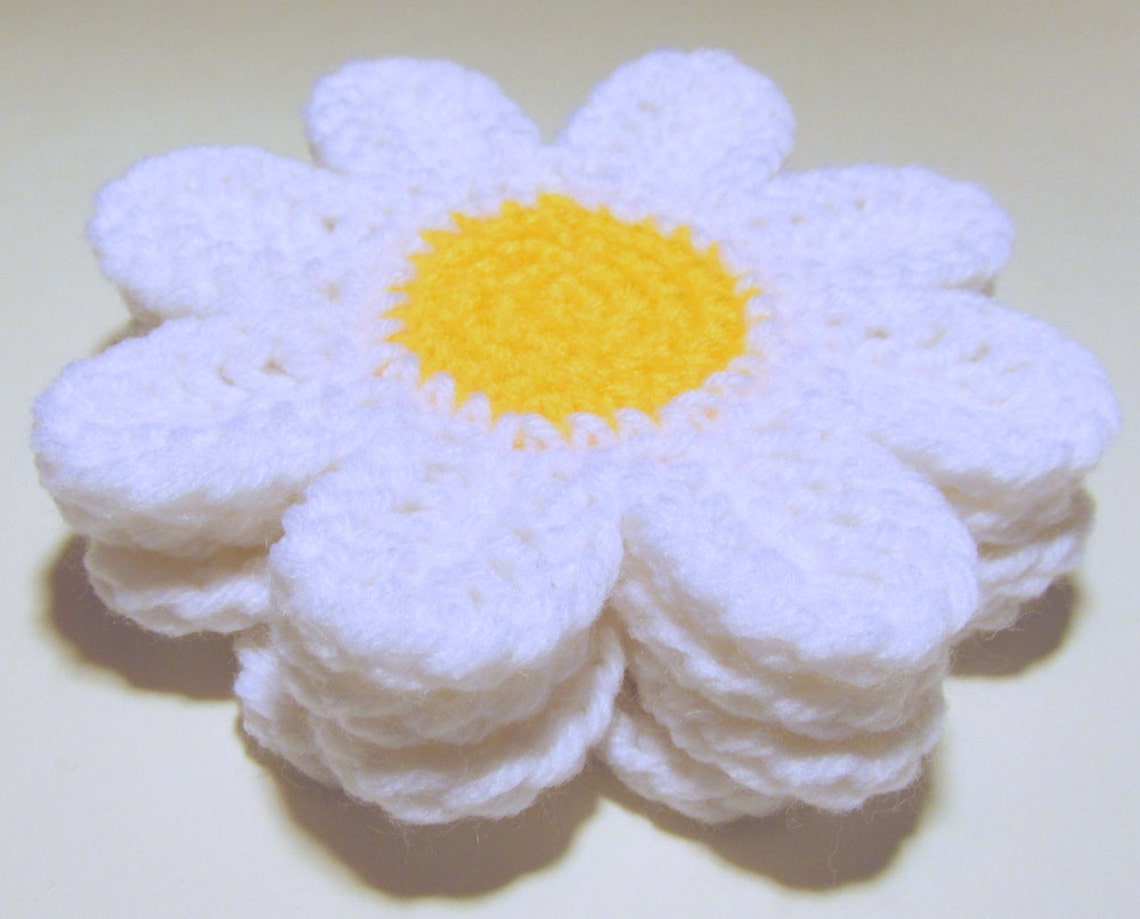 Daisy Coasters PDF Crochet Pattern INSTANT DOWNLOAD - Etsy Australia