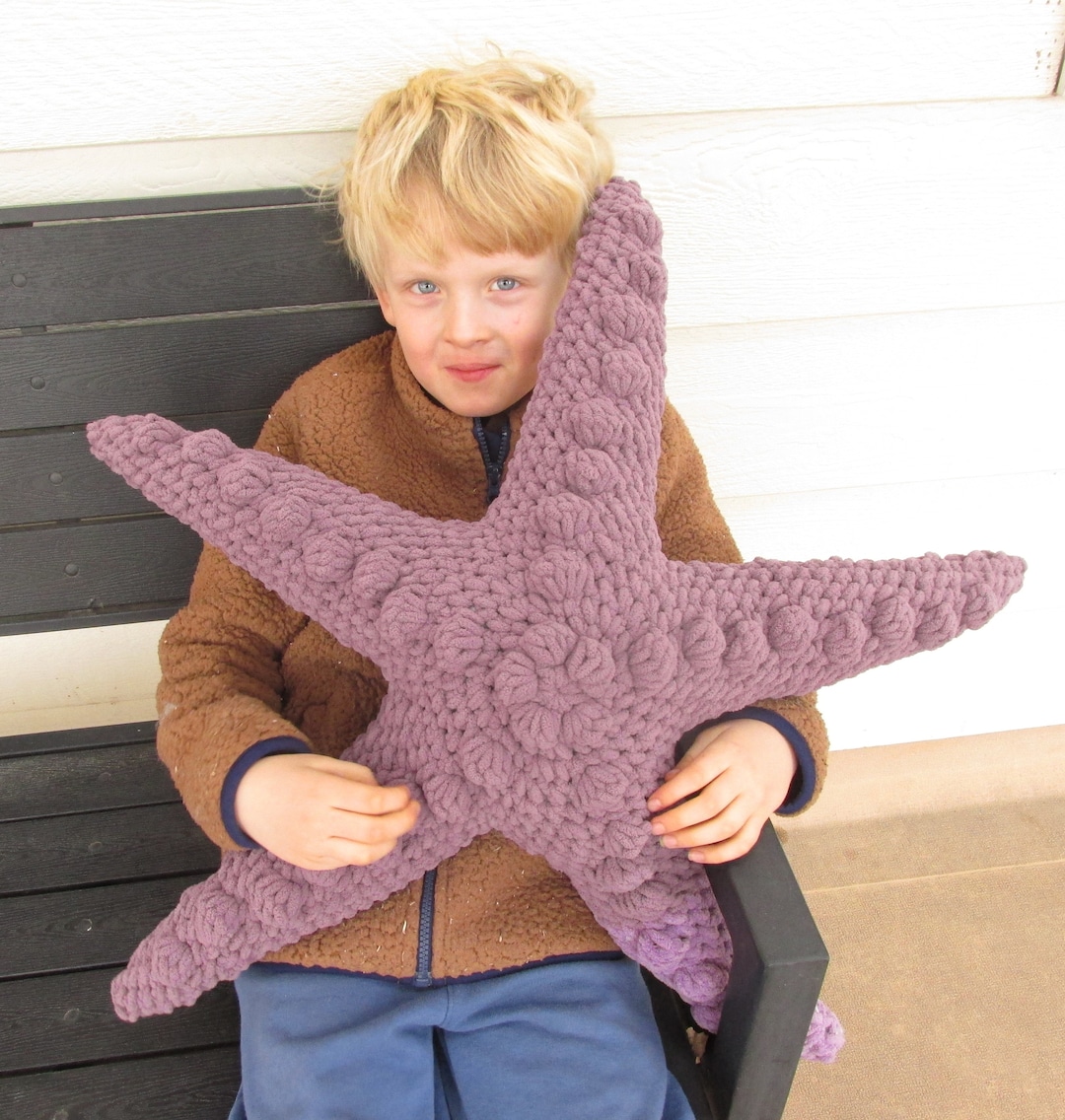 Large Plush Starfish Toy or Pillow PDF Crochet Pattern INSTANT DOWNLOAD ...
