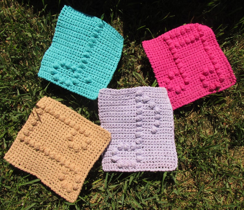Music Note Dishcloths PDF Crochet Pattern - Etsy