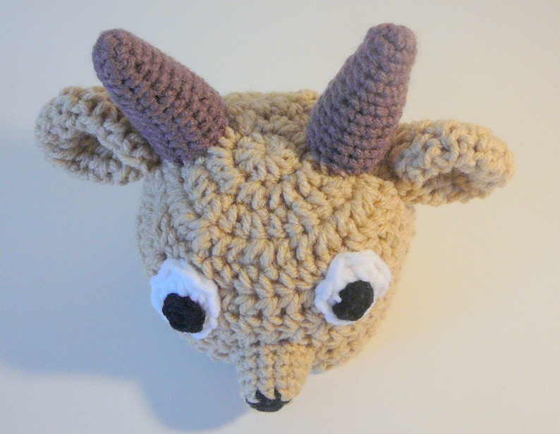 Goat Hat With or Without Earflaps PDF Crochet Pattern - Etsy