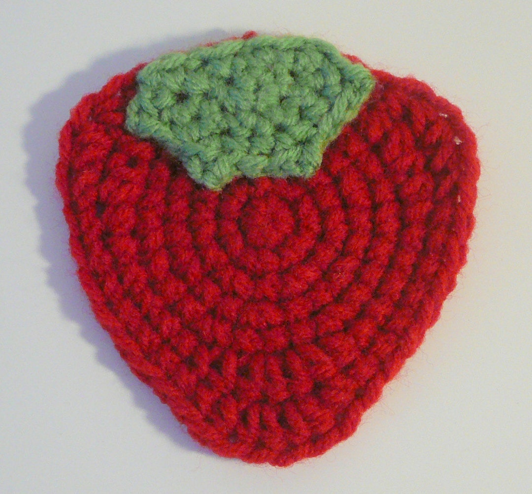 Strawberry Coasters PDF Crochet Pattern INSTANT DOWNLOAD - Etsy