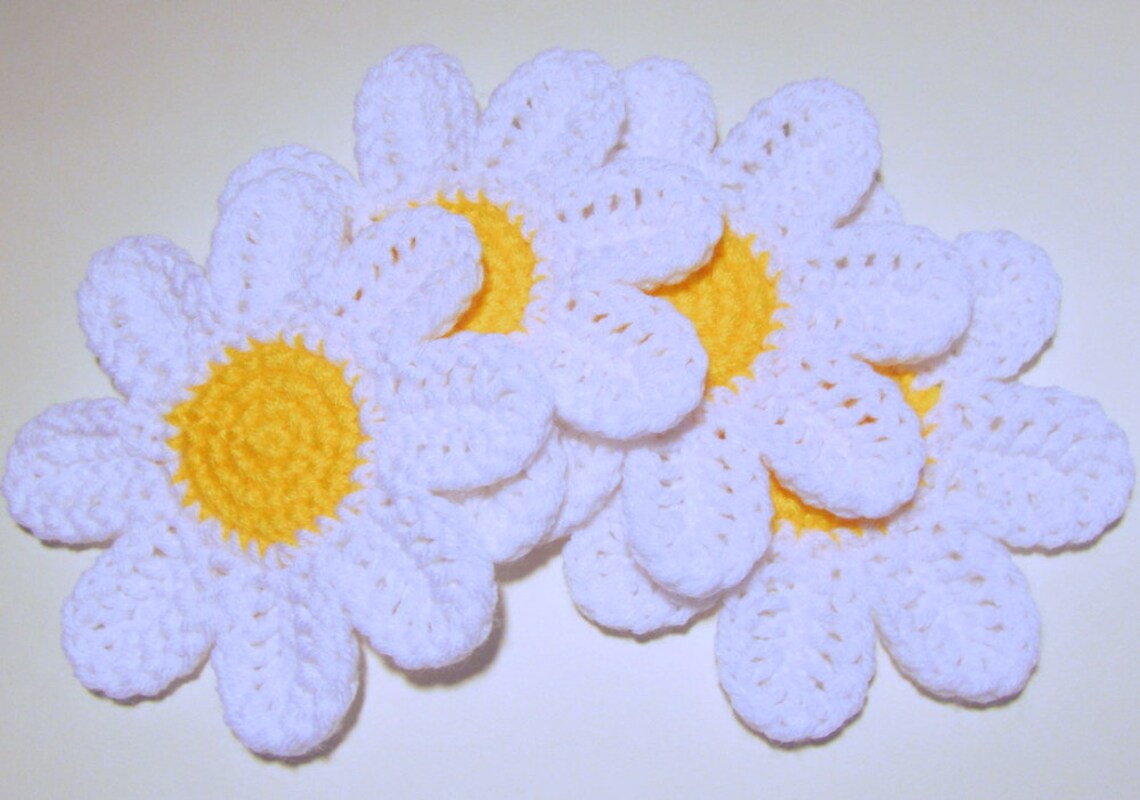 Daisy Coasters PDF Crochet Pattern INSTANT DOWNLOAD | Etsy