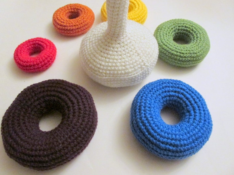 Ring Tower Toy PDF Crochet Pattern INSTANT DOWNLOAD - Etsy