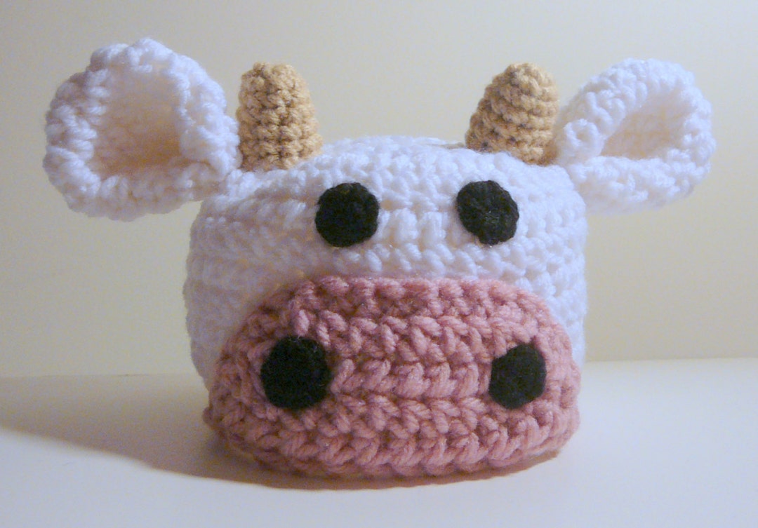 Cow Hat PDF Crochet Pattern - Newborn to Adult INSTANT DOWNLOAD - Etsy