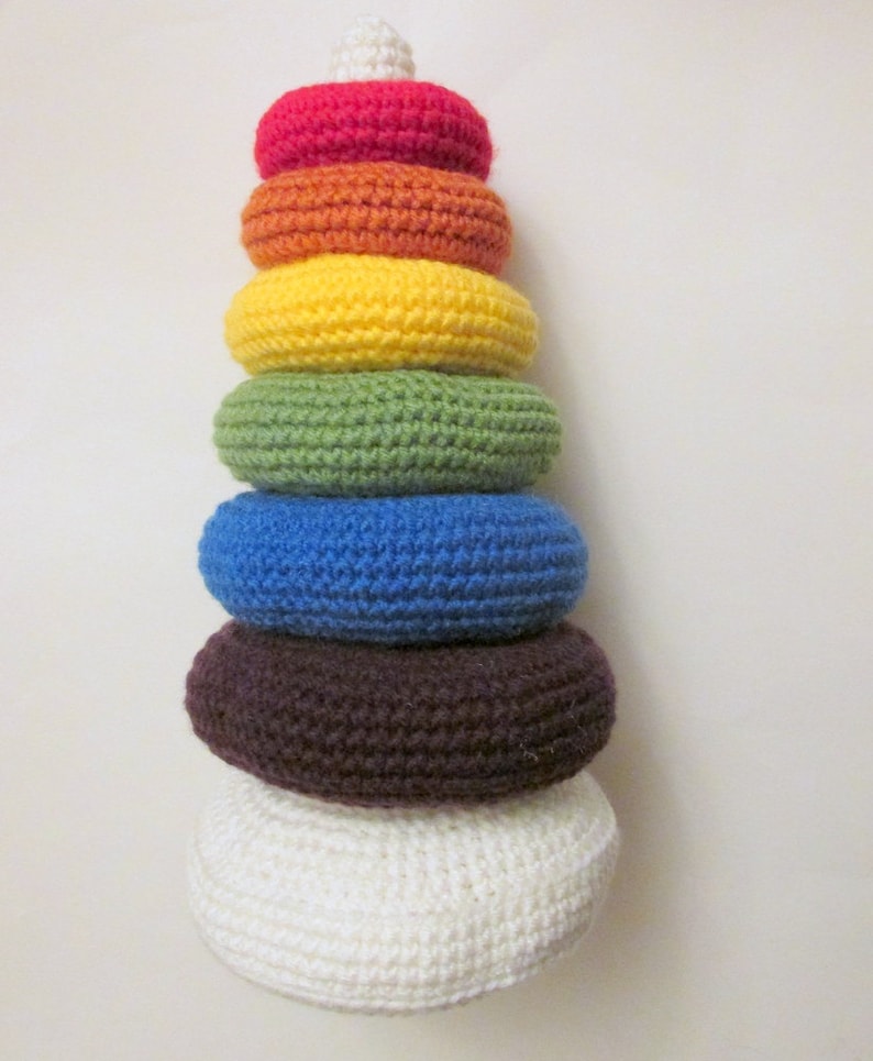 Ring Tower Toy PDF Crochet Pattern INSTANT DOWNLOAD - Etsy