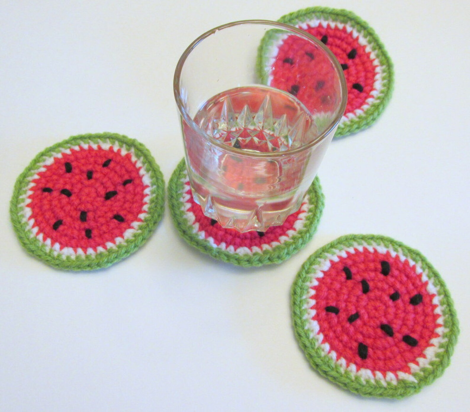 Watermelon Coasters PDF Crochet Pattern INSTANT DOWNLOAD - Etsy Canada