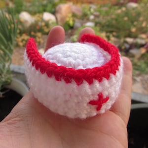 Mini Nurse Hat - PDF Crochet Pattern INSTANT DOWNLOAD - Etsy