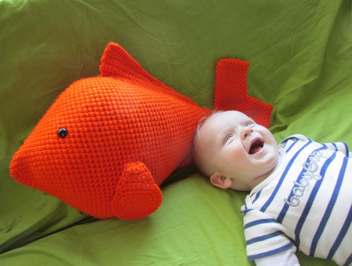 Goldfish Pillow or Large Toy PDF Crochet Pattern INSTANT DOWNLOAD - Etsy