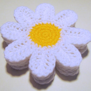 Daisy Coasters PDF Crochet Pattern INSTANT DOWNLOAD - Etsy