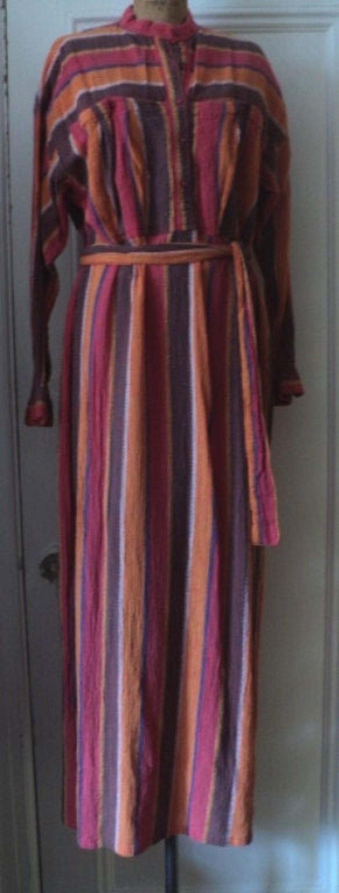 CAFTAN, Design Sample, One of a Kind, VINTAGE, Handloom, Novelty Gauze ...