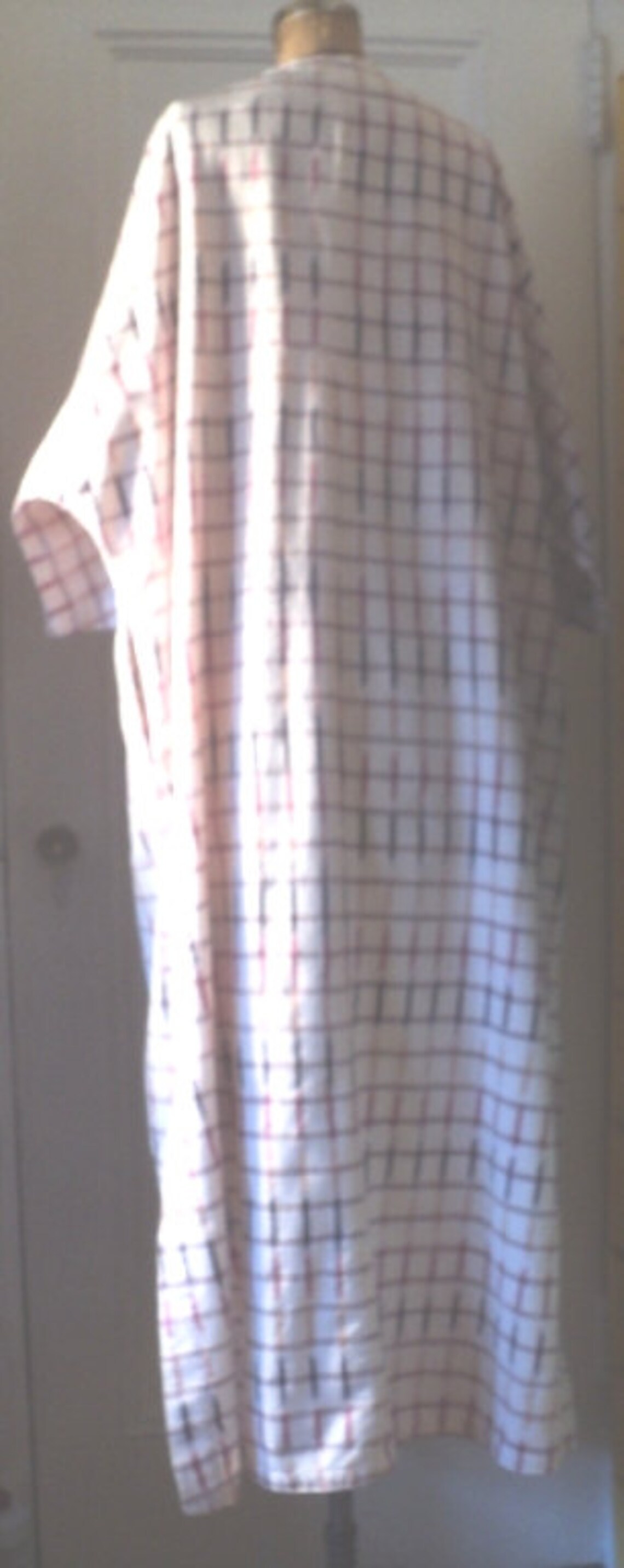 SULTANA Caftan, Design Sample, IKAT Plaid, VINTAGE, Small Box Plaid ...