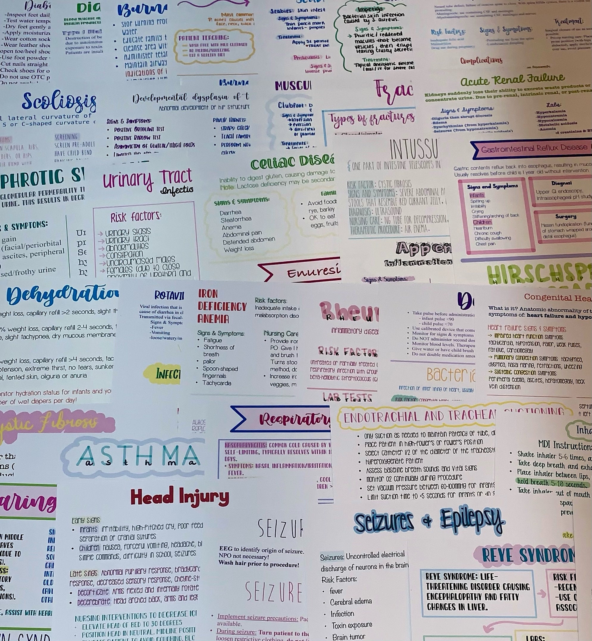 Learning & School Nursing School Digital Download Pediatrics Nursing ...