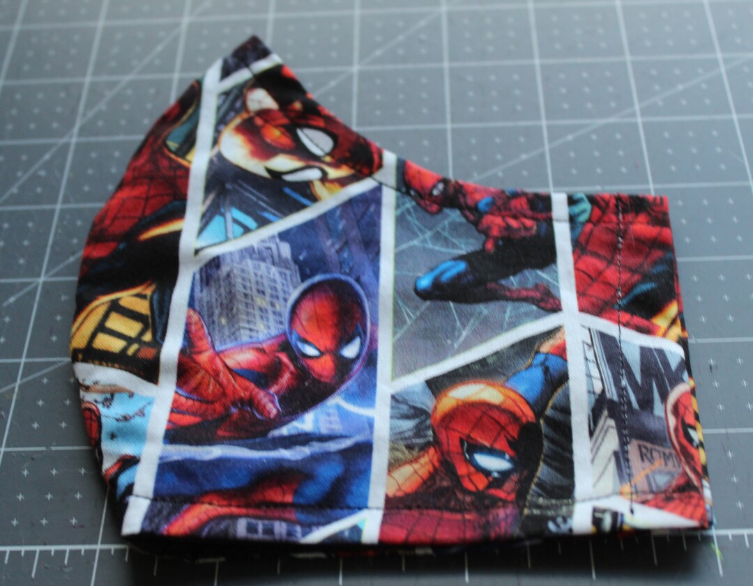 Spider-man Panels (large) Mask W/filter Pocket - Etsy