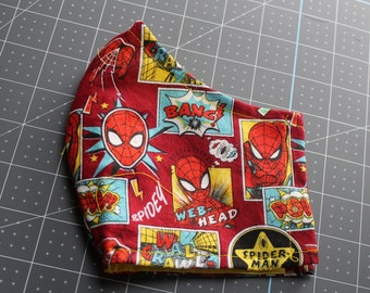 Spider-man Panels large Mask W/filter Pocket | Etsy