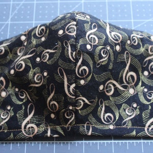 Gold Treble Clef Mask W/filter Pocket - Etsy
