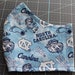 Double Layer Cotton Face Mask W/filter Pocket UNC Tarheels - Etsy